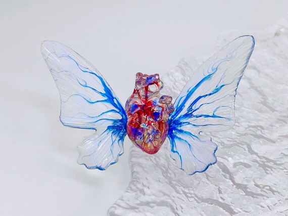 Butterfly Heart Broach Imames
