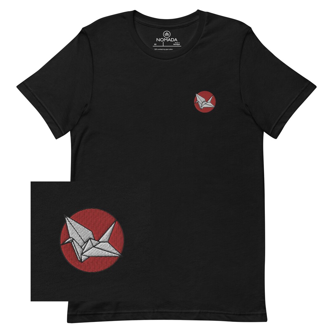NOMADA Paper Crane Embroidered T-shirt | Unisex Tees for Men & Women - Etsy