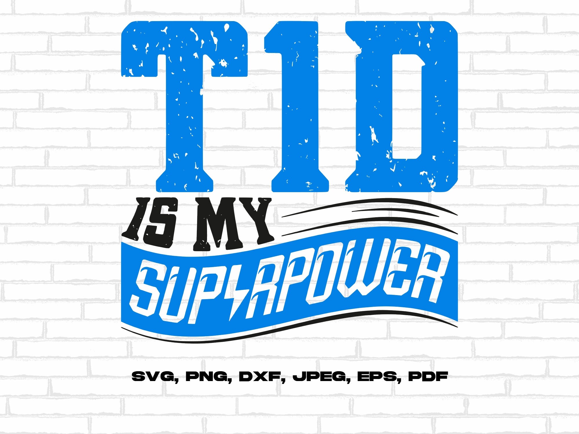 Diabetes Awareness Svg Png T1D is My Superpower Svg Blue - Etsy