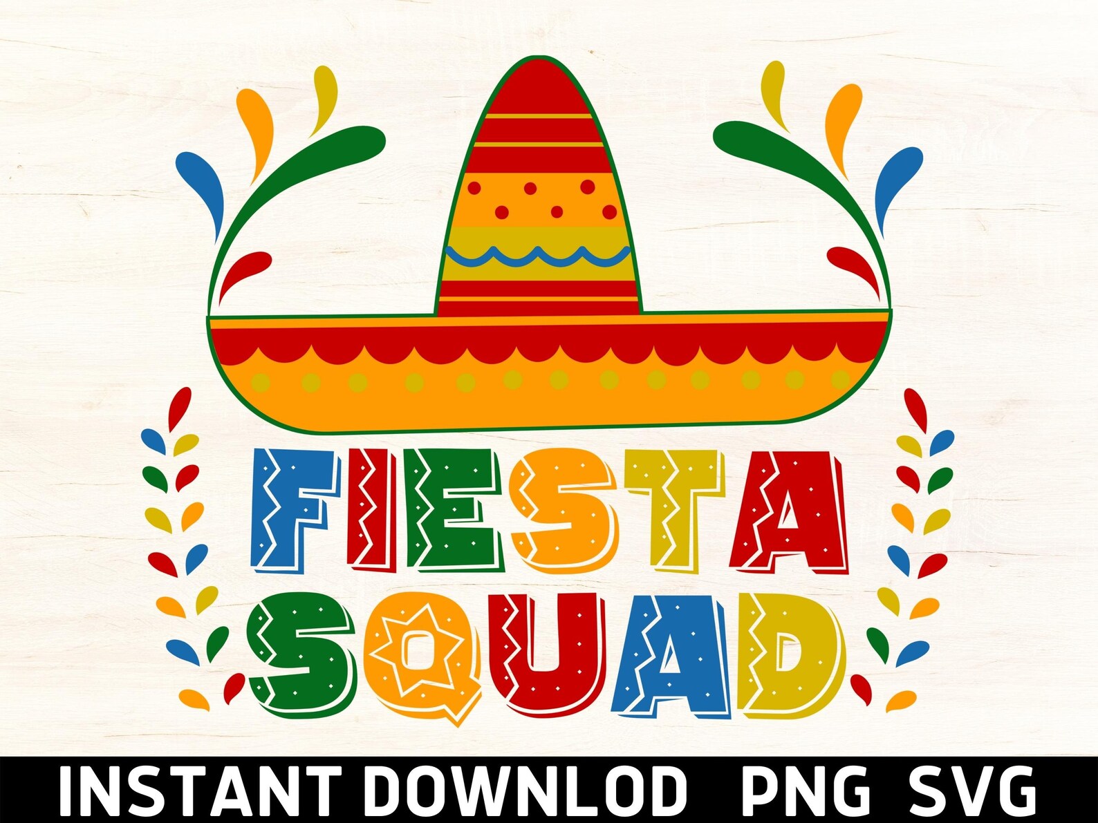 Fiesta Squad Svg Fiesta Squad Png Fiesta Party Svg Piñata - Etsy