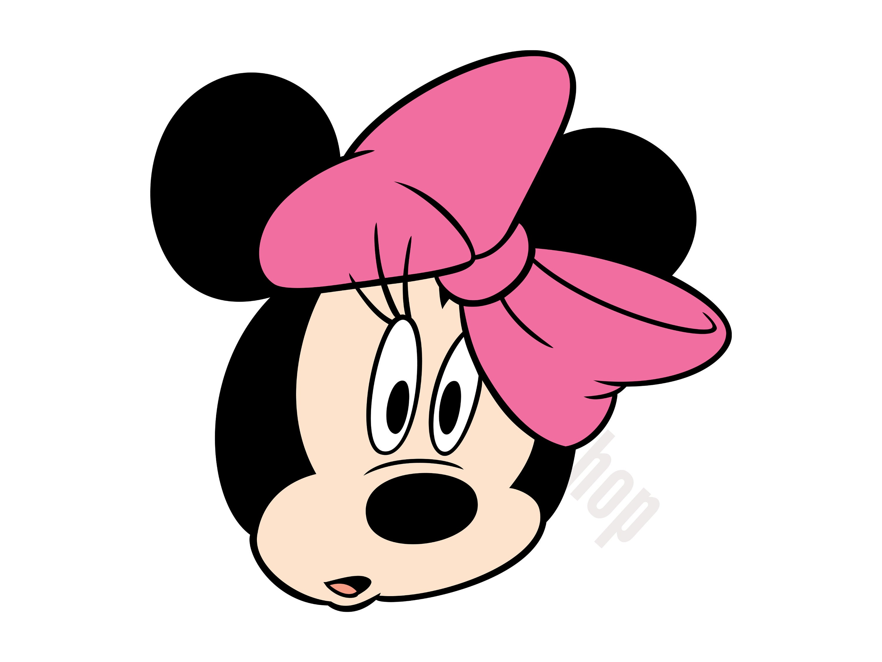 Minnie Mouse Head SVG Minnie Mouse SVG Cut File Digital | Etsy