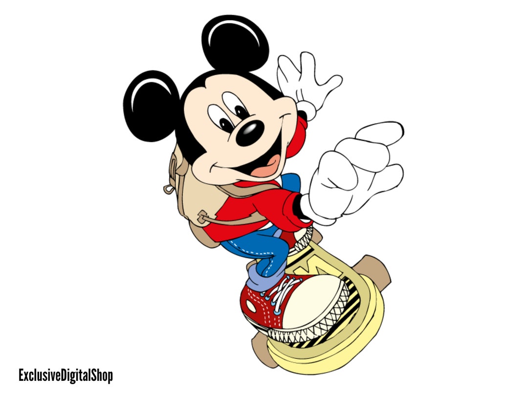 Mickey Mouse Happy SVG, Mouse SVG, Cut File - Digital Download Svg Dxf ...
