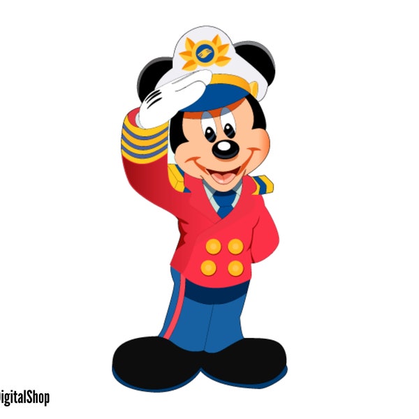 Captain Mickey - Etsy