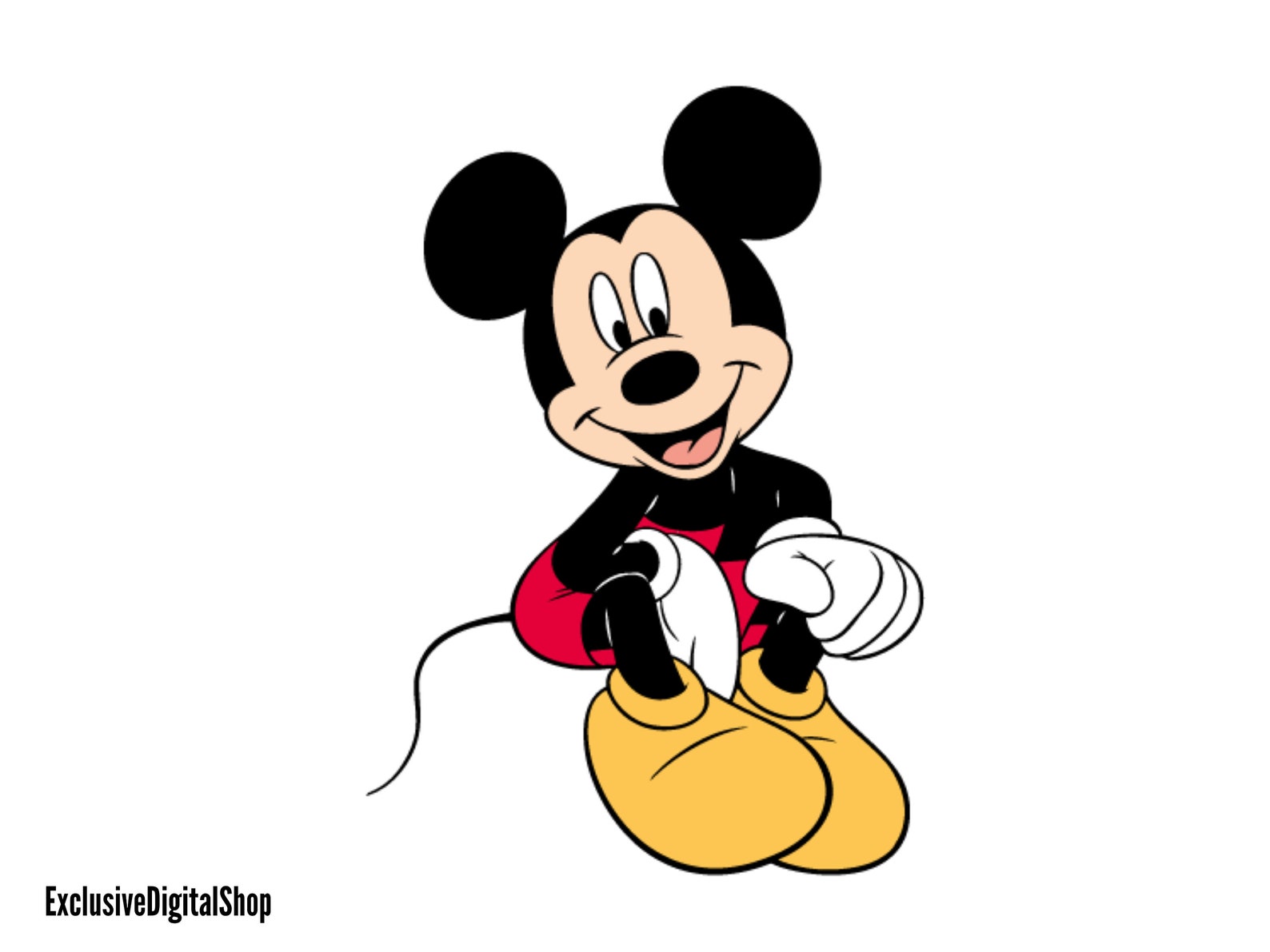 Happy Mickey Mouse SVG: Vector Cut File (digital Download) - Etsy