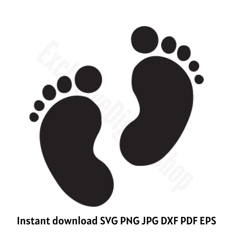 Baby Feet Svg - Etsy