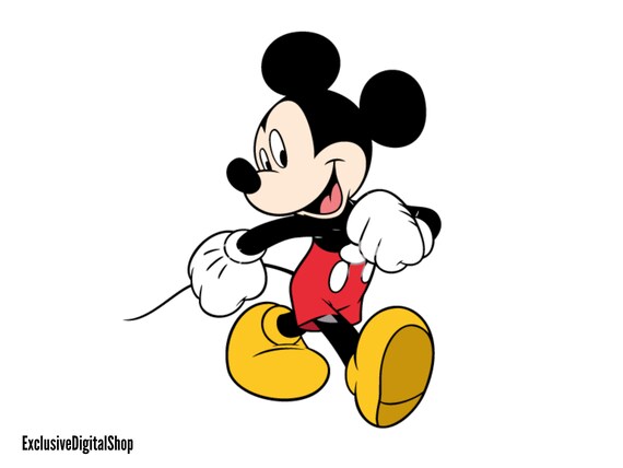 Mickey Mouse Happy SVG Mouse SVG Cut File Digital Download | Etsy