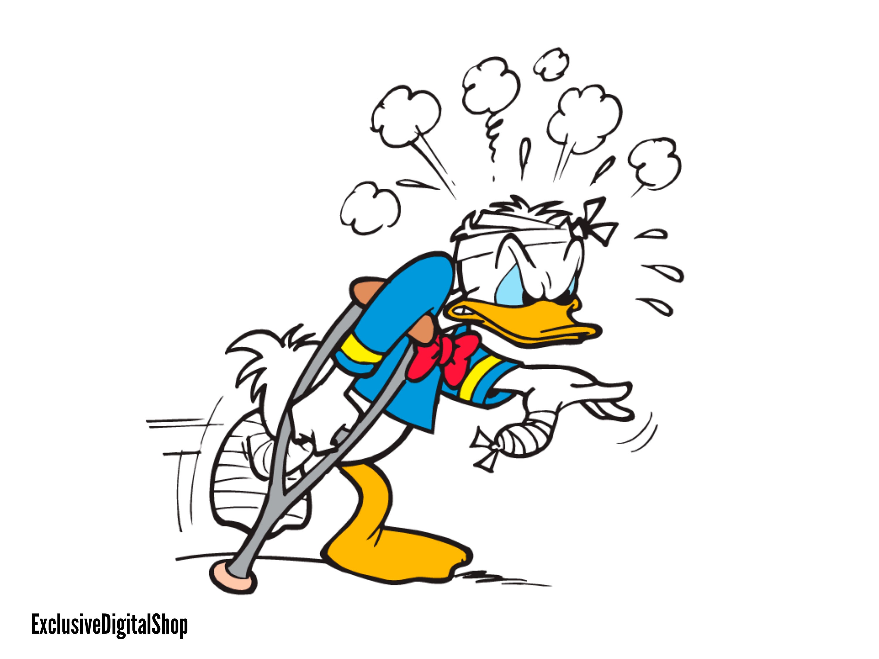 Donald Duck Angry SVG Donald SVG Cut File Digital Download | Etsy