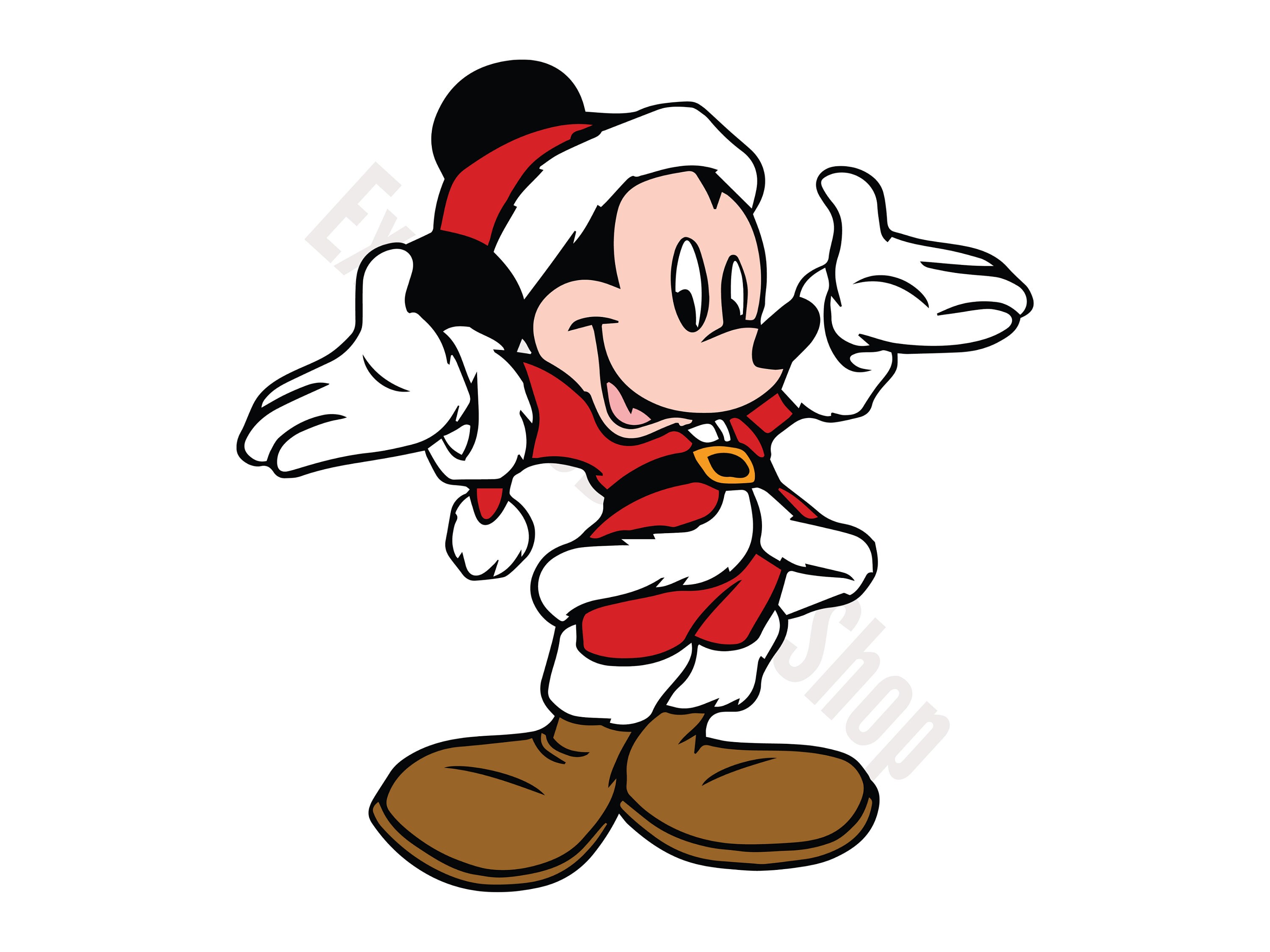 Mickey Mouse Christmas SVG, Mickey SVG, Cut File - Digital Download Svg ...