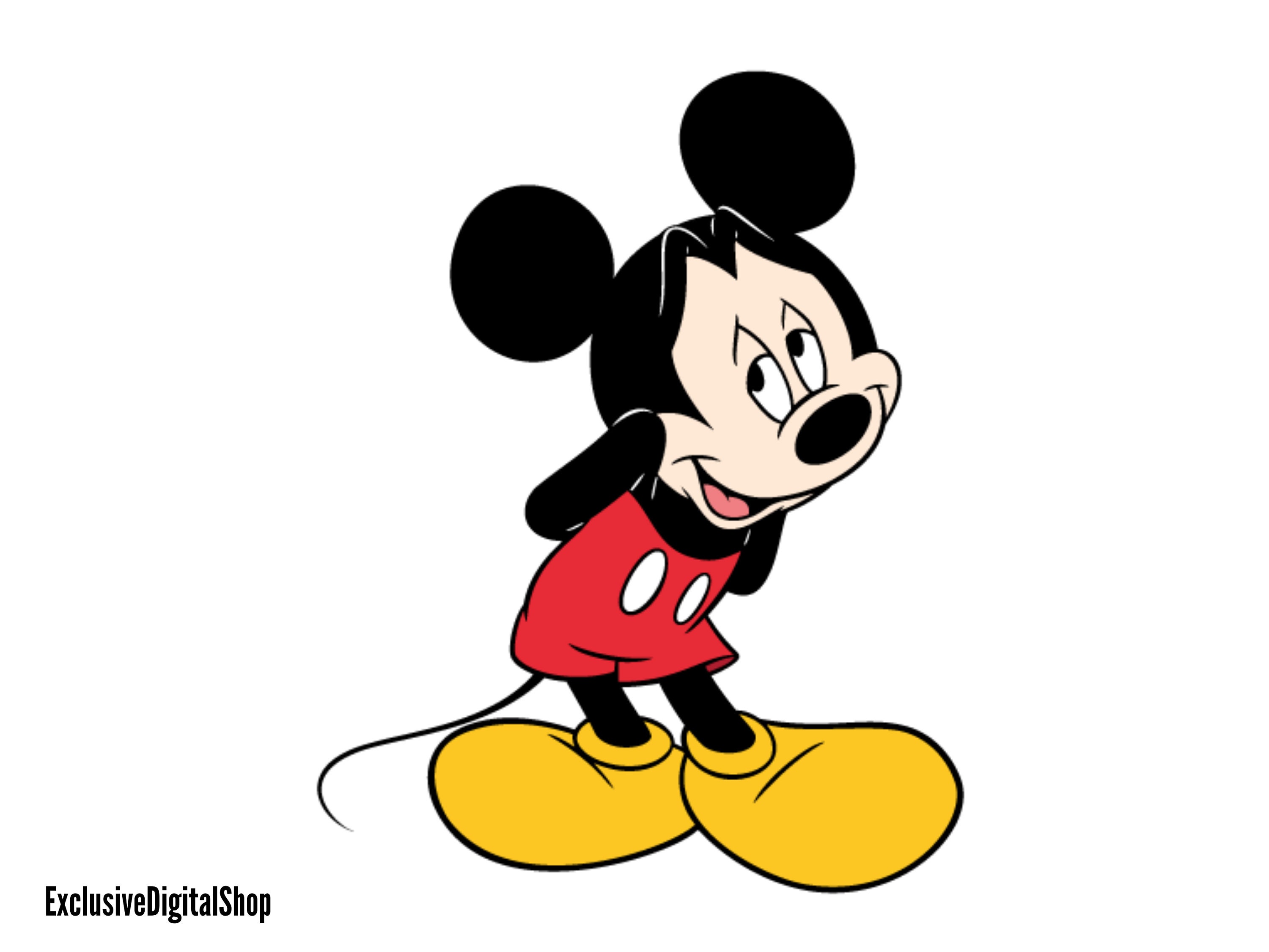 Mickey Mouse Happy SVG Mouse SVG Cut File Digital Download - Etsy