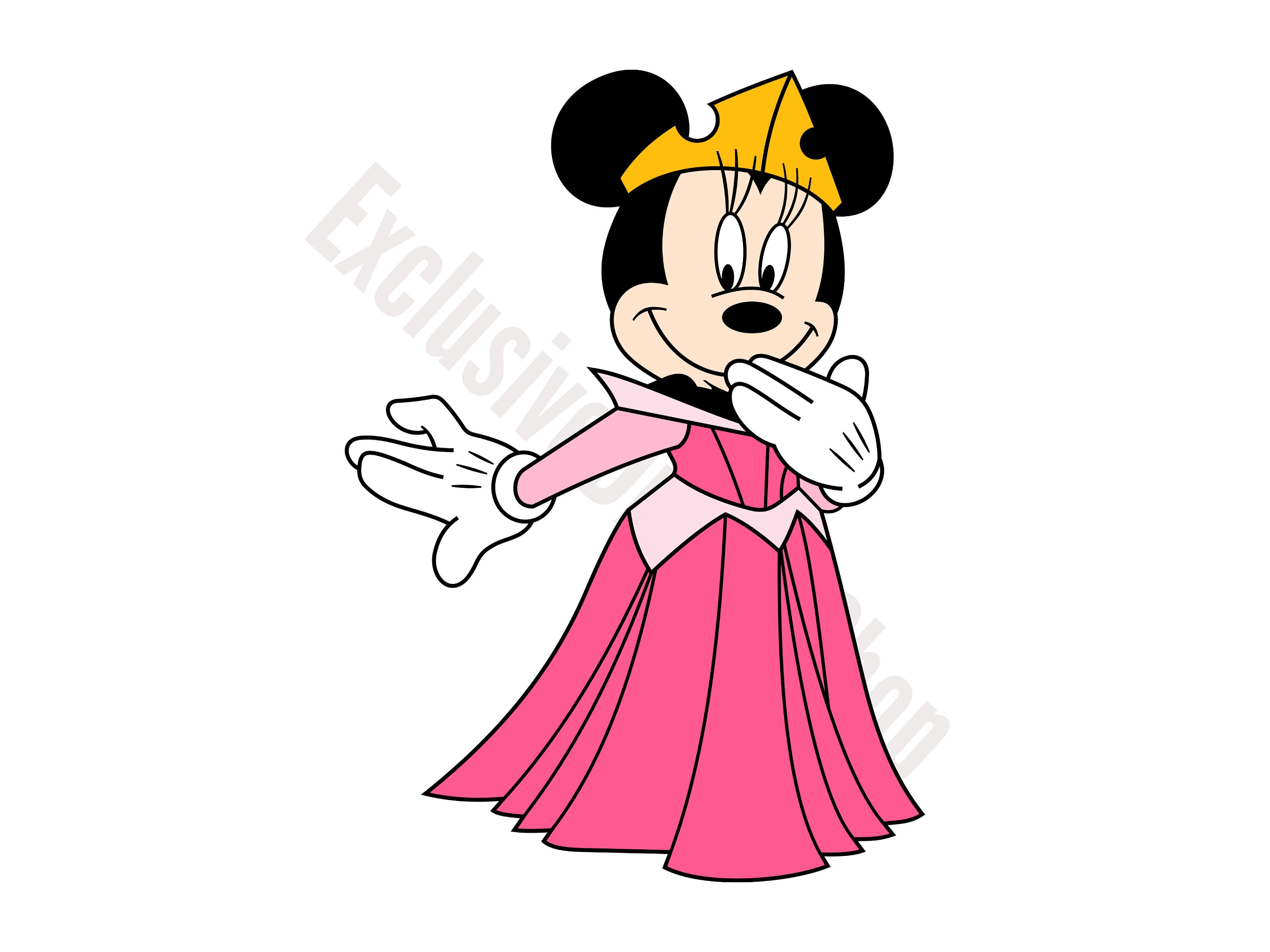 Minnie Mouse Waving Hi