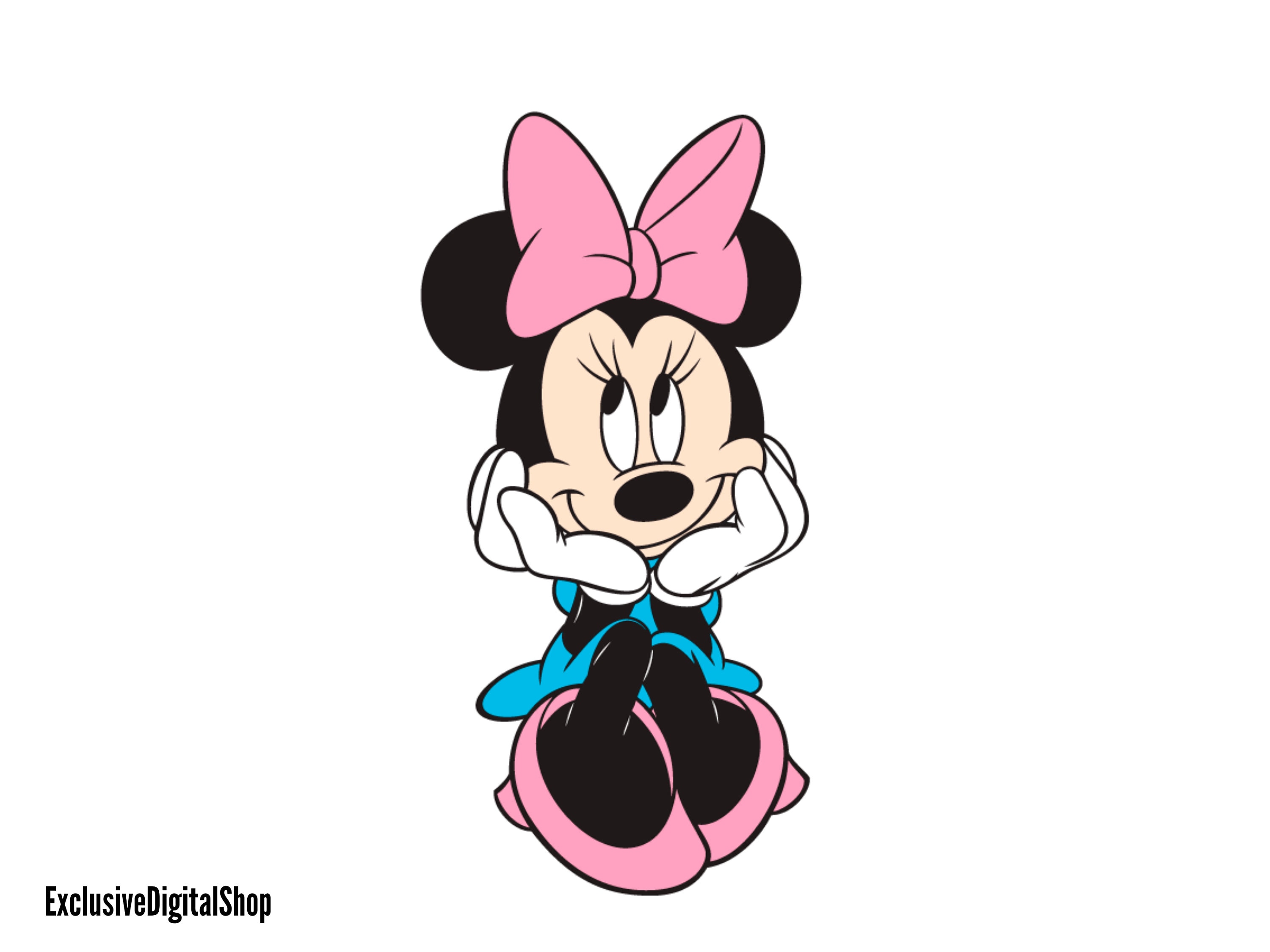 Minnie Mouse Cute SVG Mouse SVG Cut File Digital Download - Etsy UK