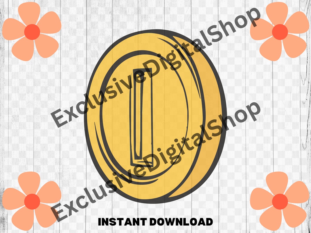 Gold Coin SVG, Cut File Digital Download Svg Png Design for Cricut or ...