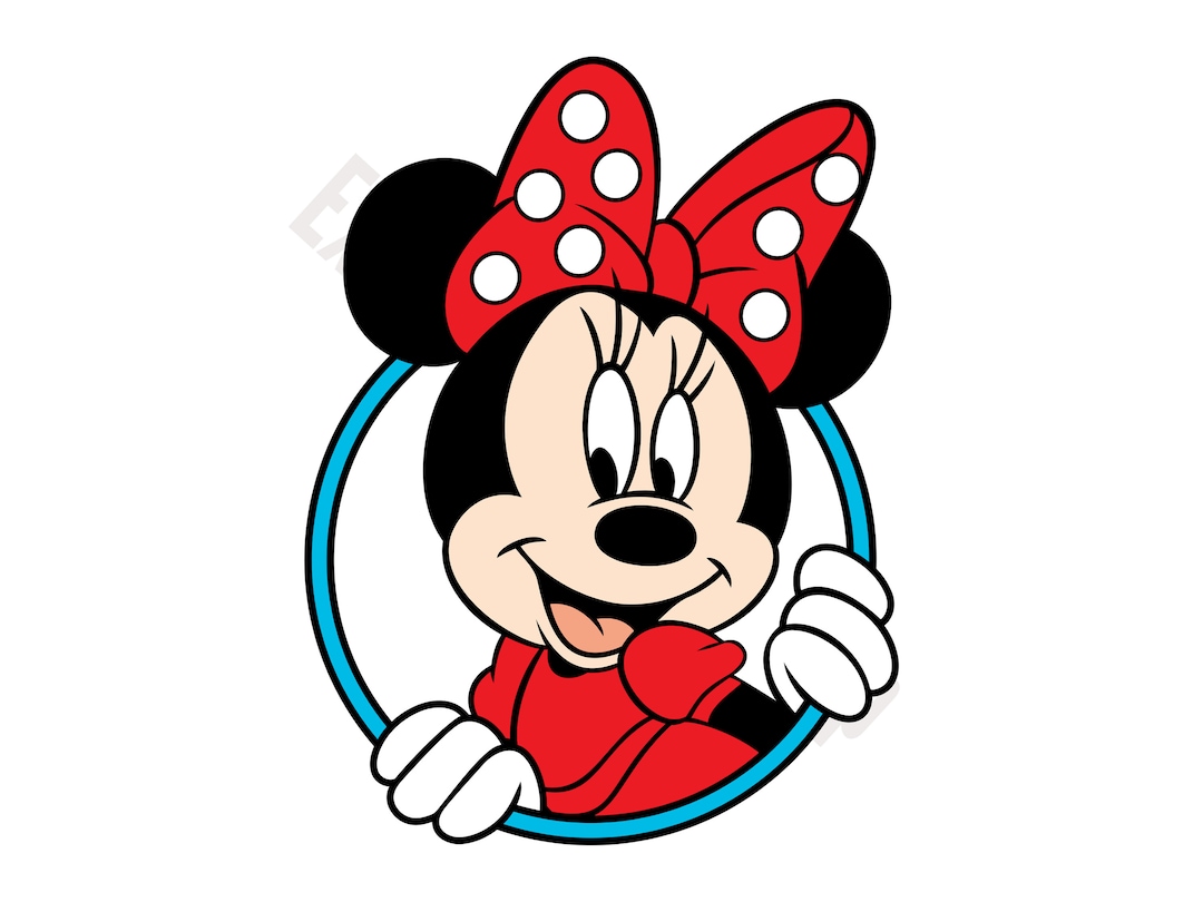 Red Minnie Mouse Head Clip Art