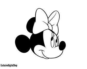 Minnie Mouse Happy SVG Muis SVG Cut File Digitale Download - Etsy België