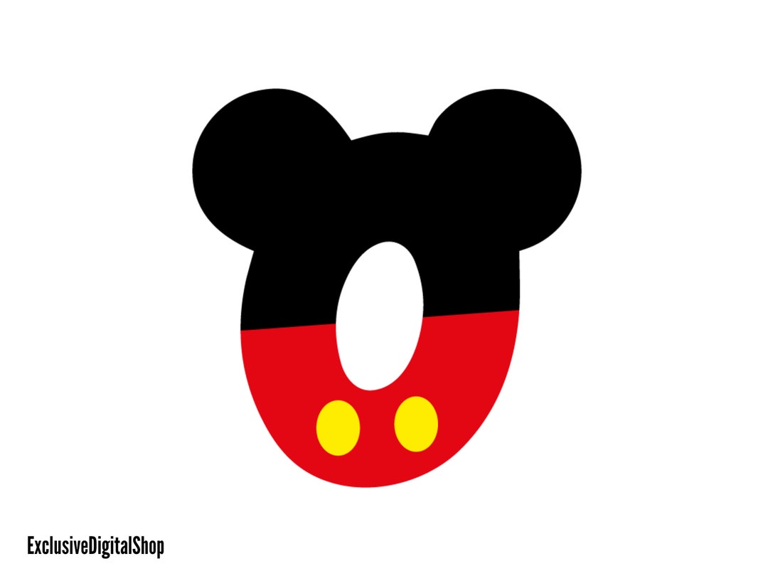Mickey Mouse Numbers SVG, Mouse SVG, Cut File Digital Download Svg Dxf ...