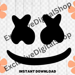 Dabbing Marshmallow Face, Smile Cut File Digital Download Svg Png ...