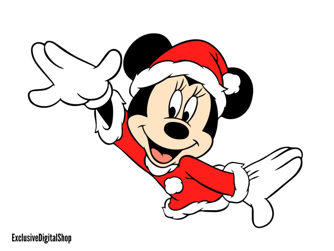 Minnie Mouse Santa SVG, Mouse SVG, Cut File - Digital Download Svg Dxf ...