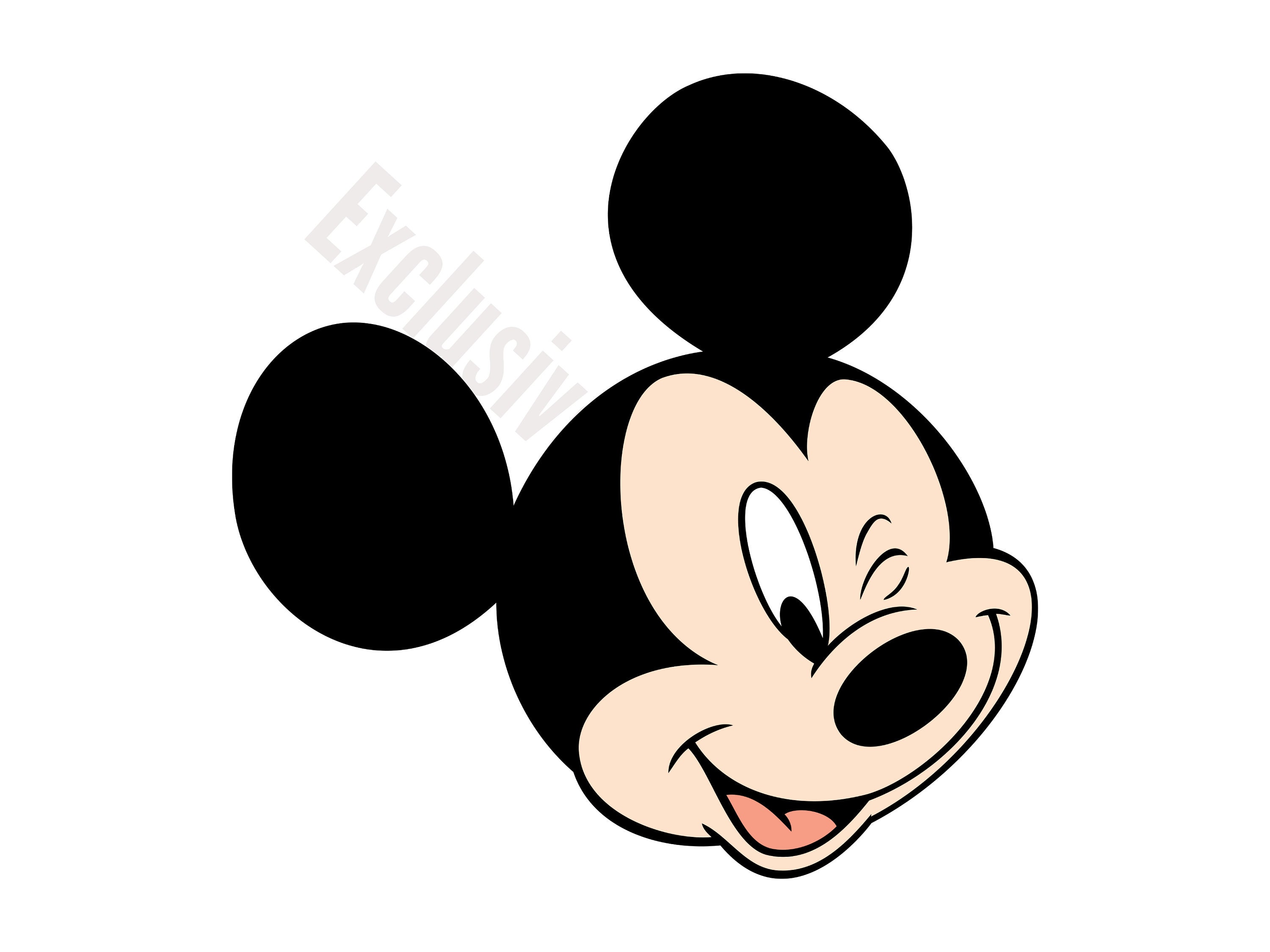 Mickey Mouse Head SVG Mouse SVG Cut File Digital Download | Etsy UK