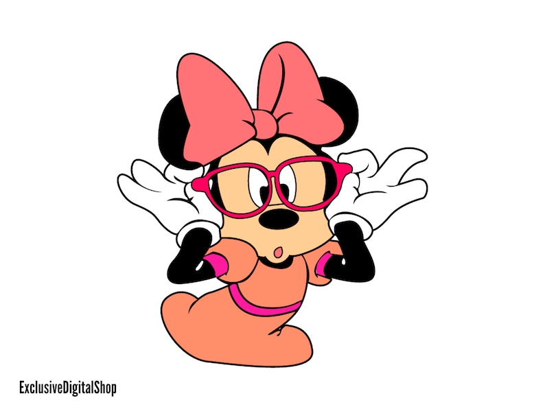 Minnie Mouse Glasses SVG Mouse SVG Cut File Digital - Etsy