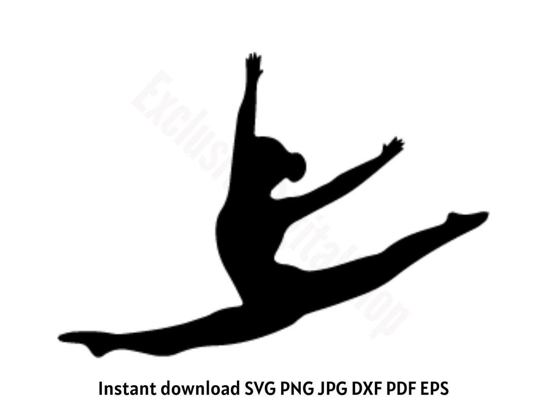 Gymnastic, Gymnast Instant Download SVG, PNG, JPG, Dxf, Pdf, Eps ...