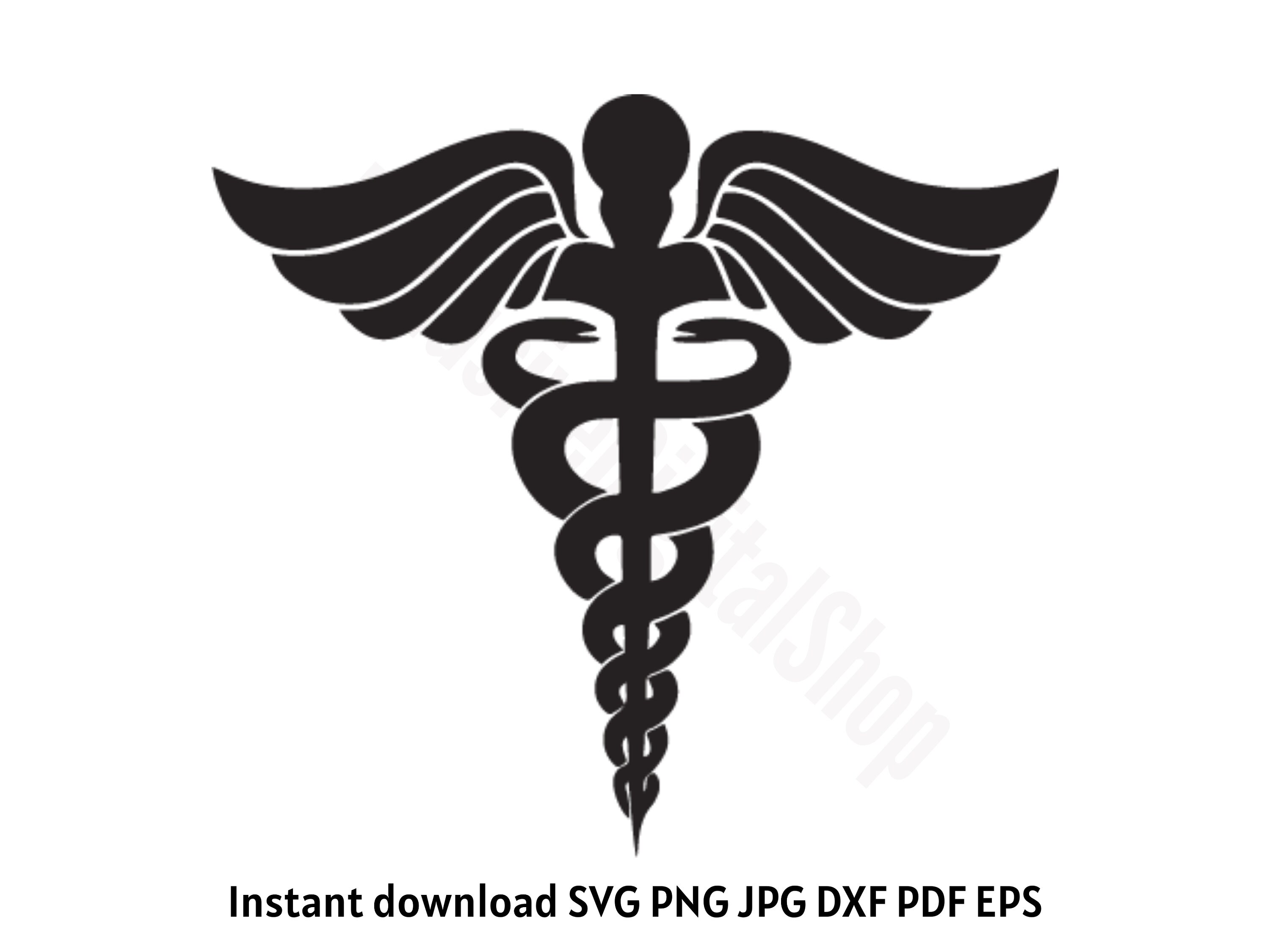Medical Symbol SVG Caduceus Svg MD Svg Star of Life Svg - Etsy