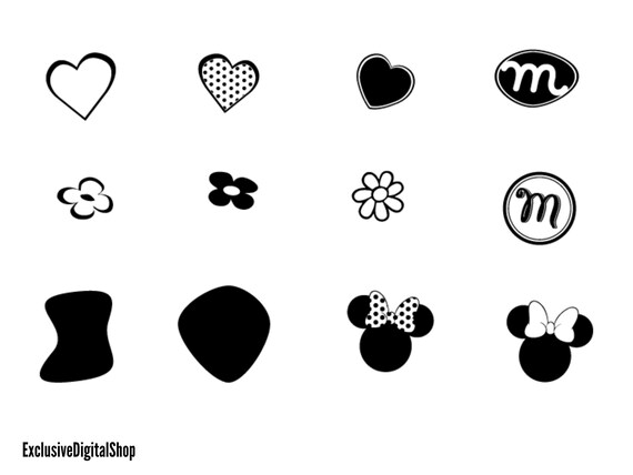 Mickey Mouse Bundle SVG Mouse SVG Cut File Digital | Etsy