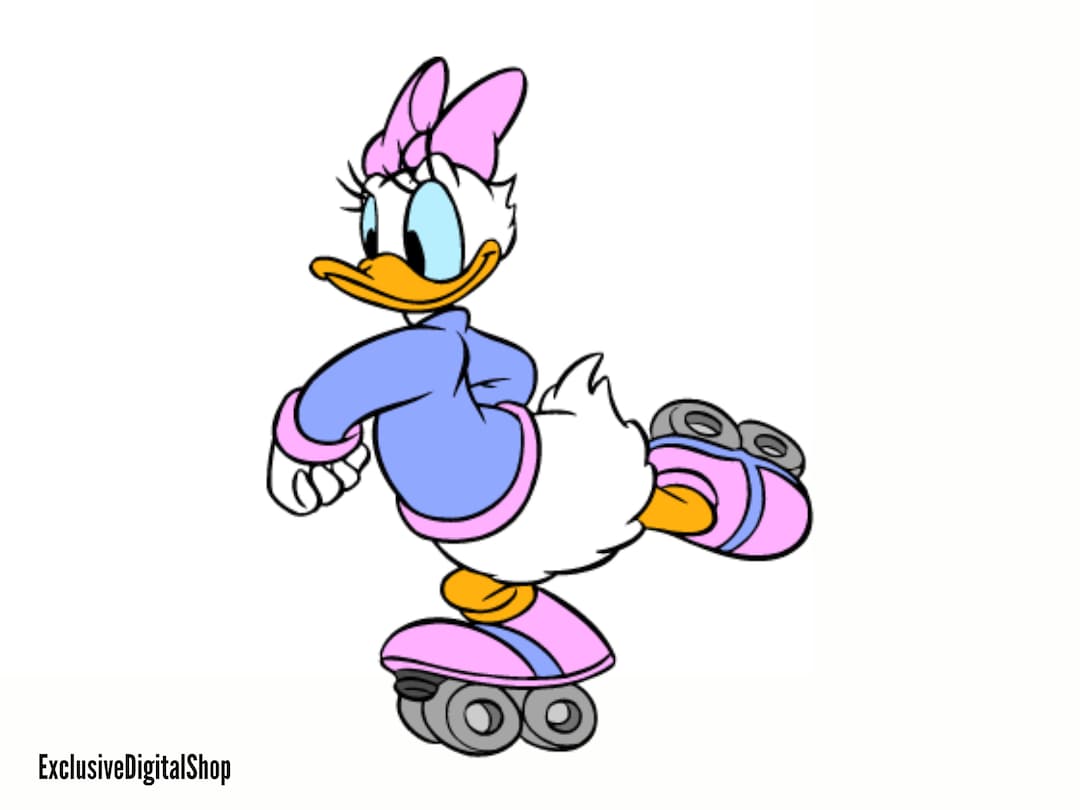 Daisy Duck Riding SVG, Daisy SVG, Cut File - Digital Download Svg Dxf ...