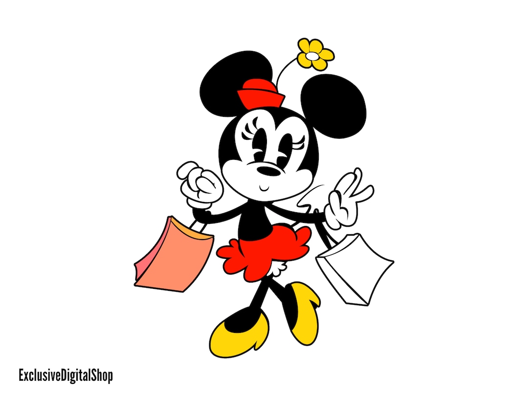 Minnie Mouse Shopping SVG, Mouse Svg,cut File - Digital Download Svg ...