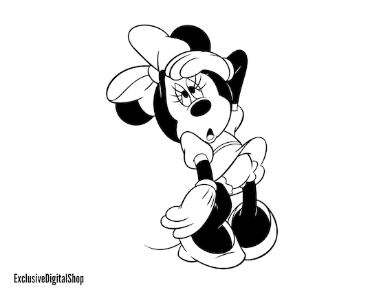 Minnie Mouse Tired SVG Mouse SVG Cut File Digital Download - Etsy