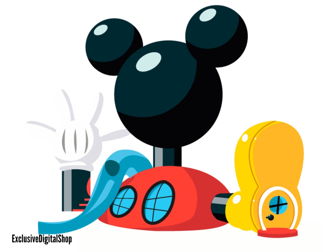 Mickey Mouse House SVG Mouse SVG Cut File Digital Download - Etsy