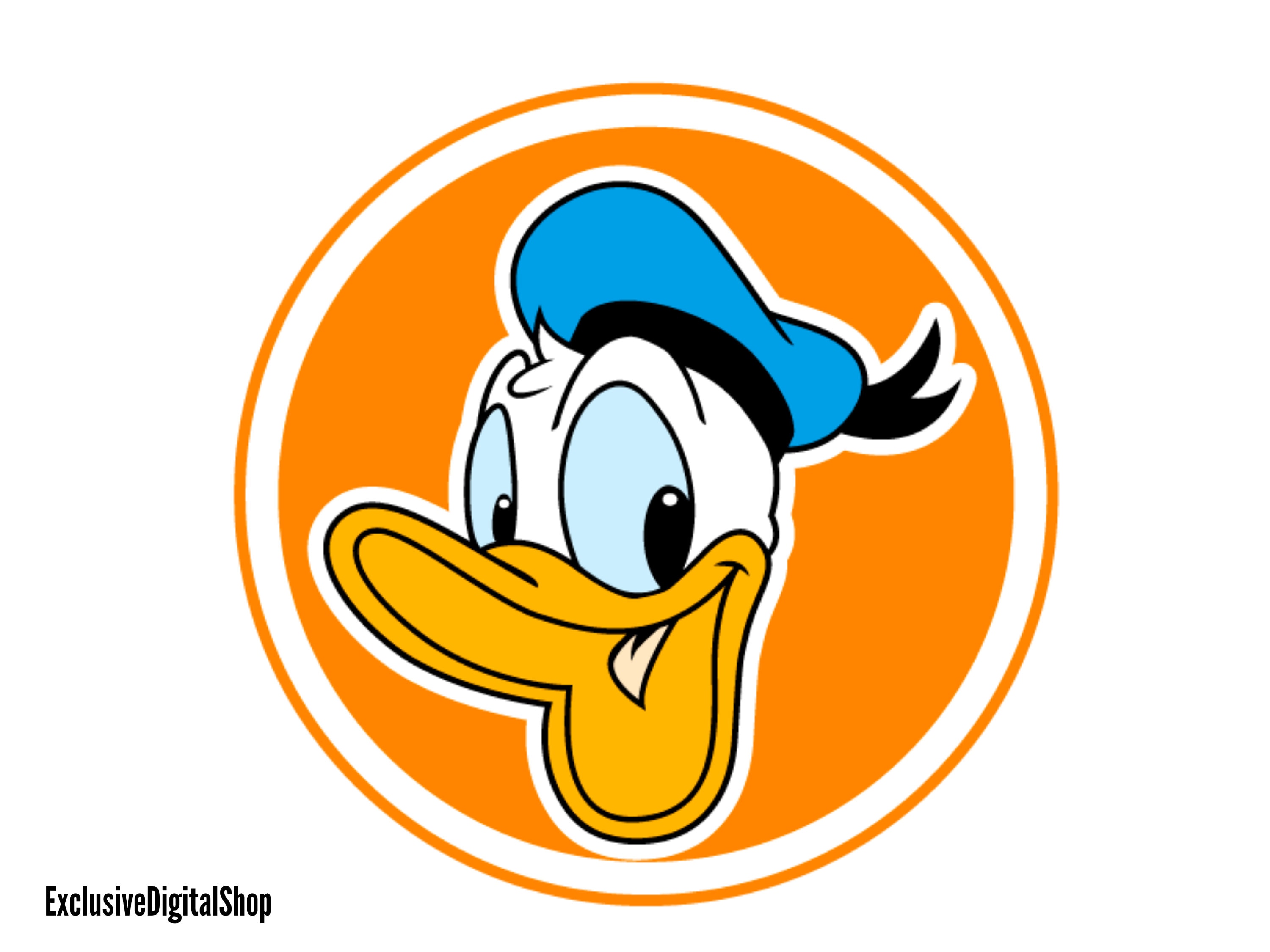 Donald Duck Head Silhouette