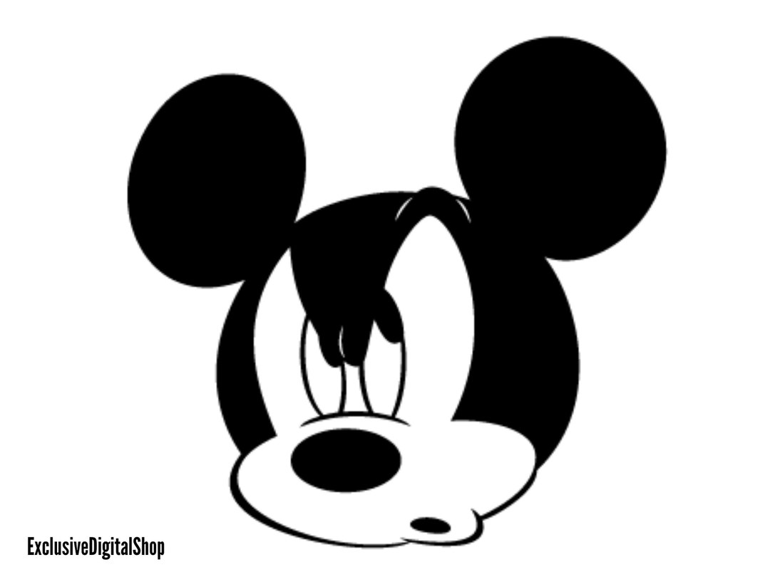 Mickey Mouse Happy SVG, Mouse SVG, Cut File - Digital Download Svg Dxf ...