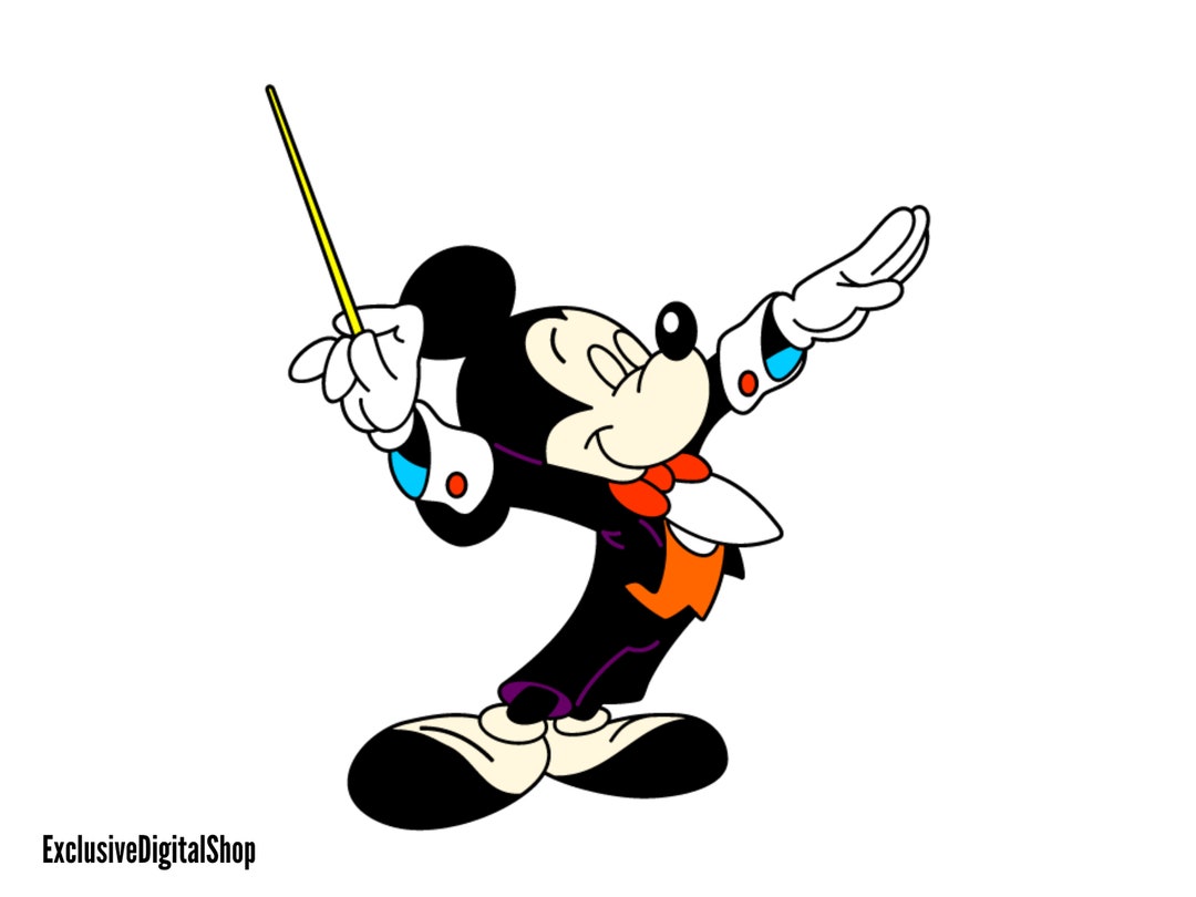 Mickey Mouse Maestro SVG, Mouse SVG, Cut File - Digital Download Svg ...