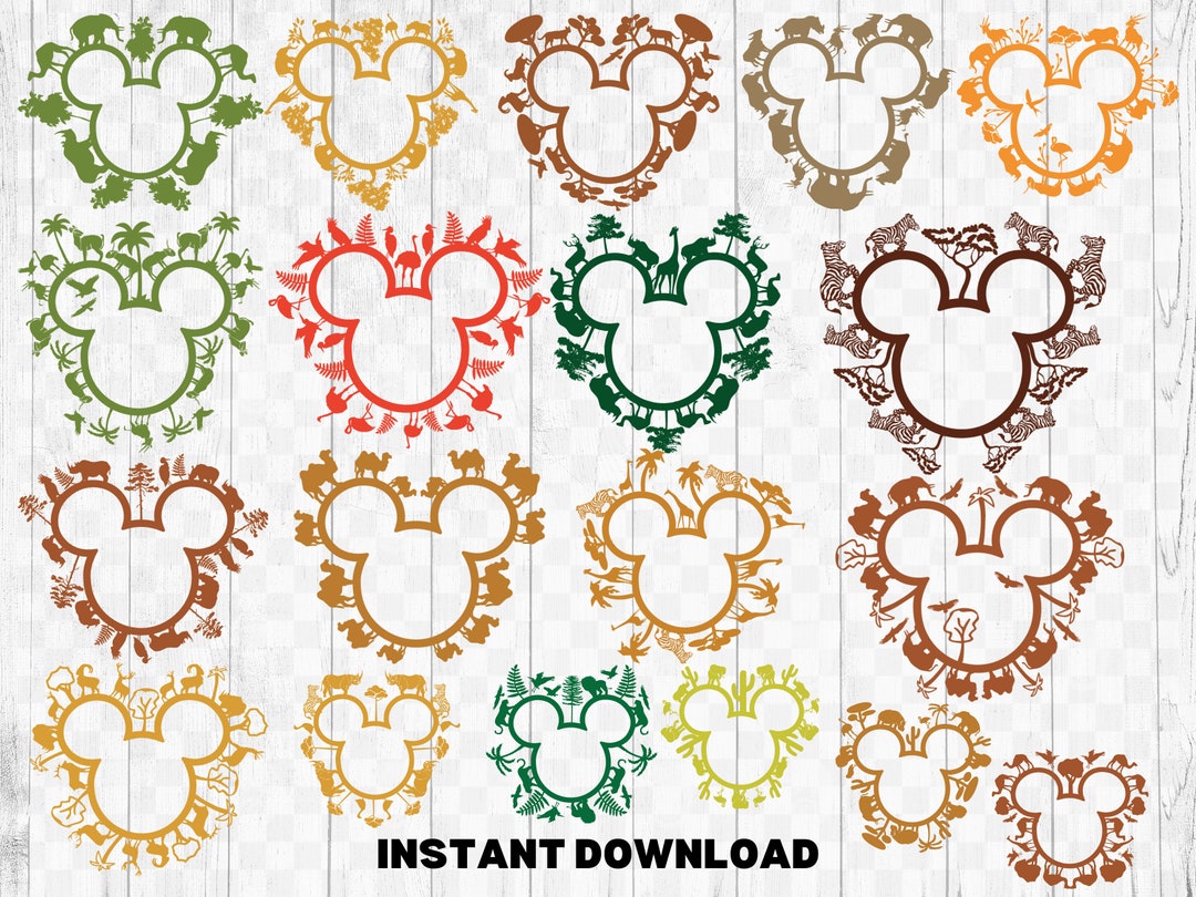 Mickey Mouse Head SVG Bundle | Angel, Christmas, Holiday Halo | Disney ...