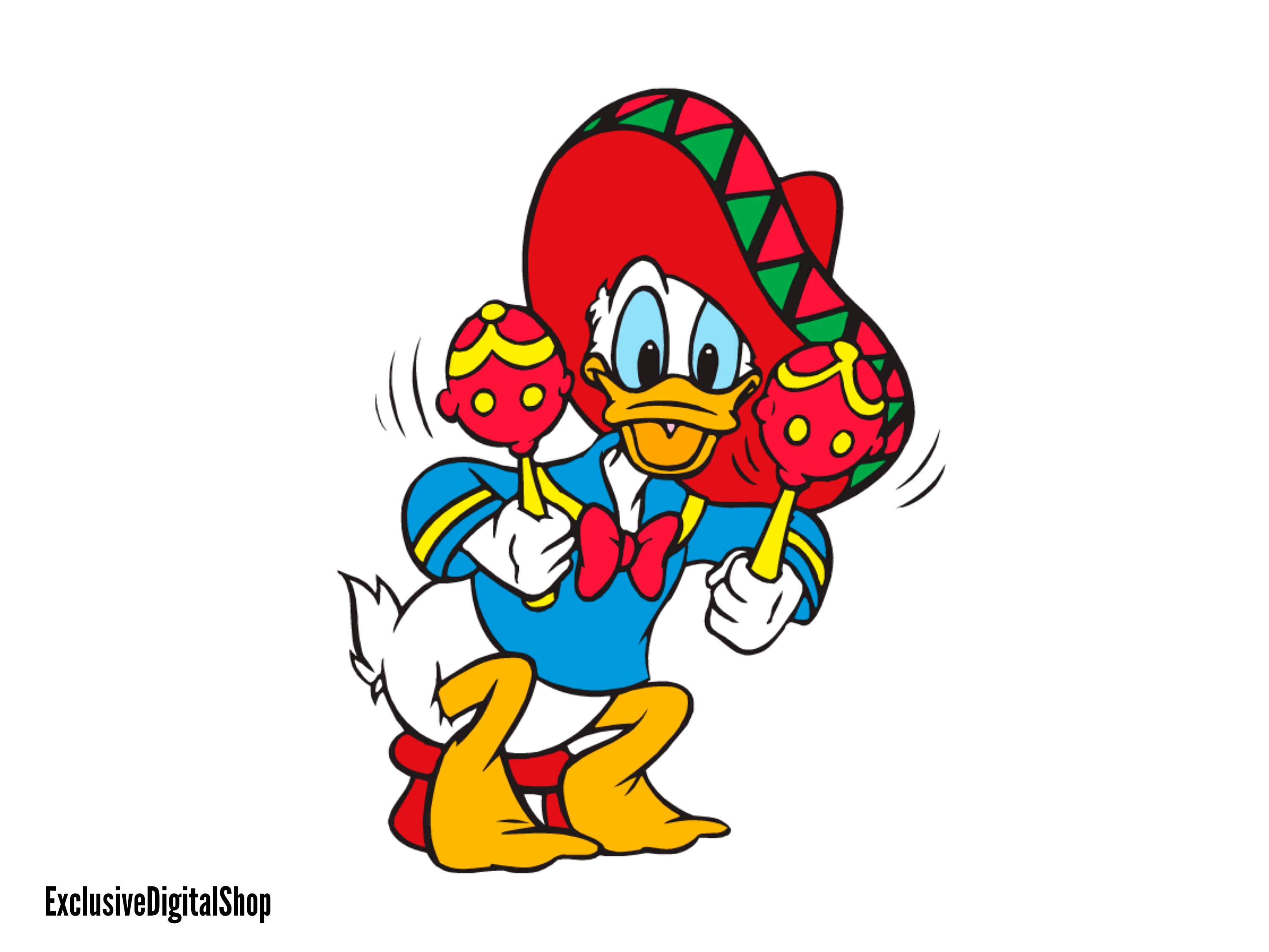 Donald Duck SVG Donald SVG Cut File Digital Download Svg | Etsy