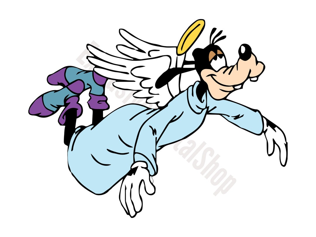 Goofy Angel SVG, Angel Goofy SVG, Cut File - Digital Download Svg Dxf ...