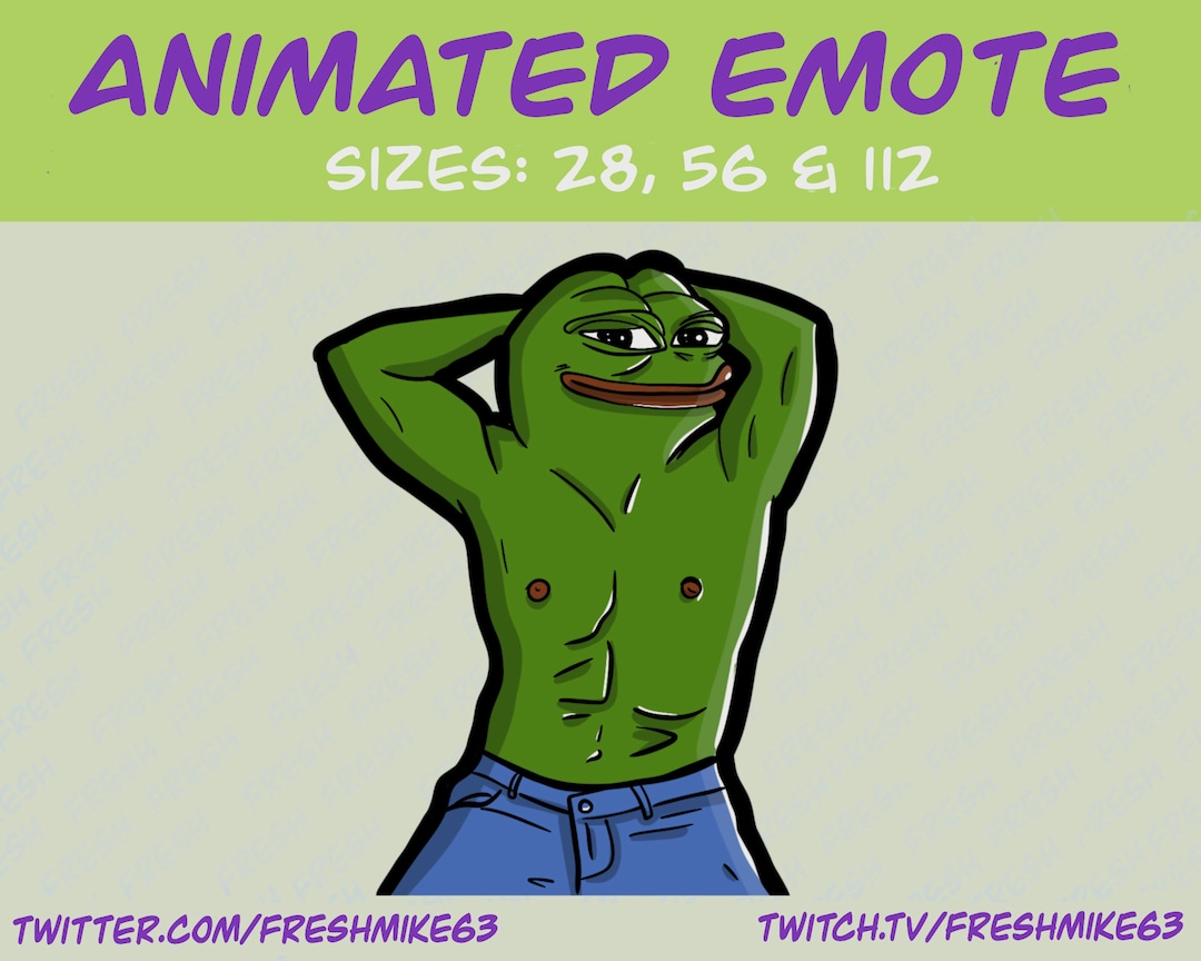 Animated Pepe Emote | Dancing Pepe Frog Emote | Pepe Emote | Twitch ...