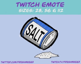 Salt Emote Twitch Emote Youtube Emote Discord Emote Community Emote ...