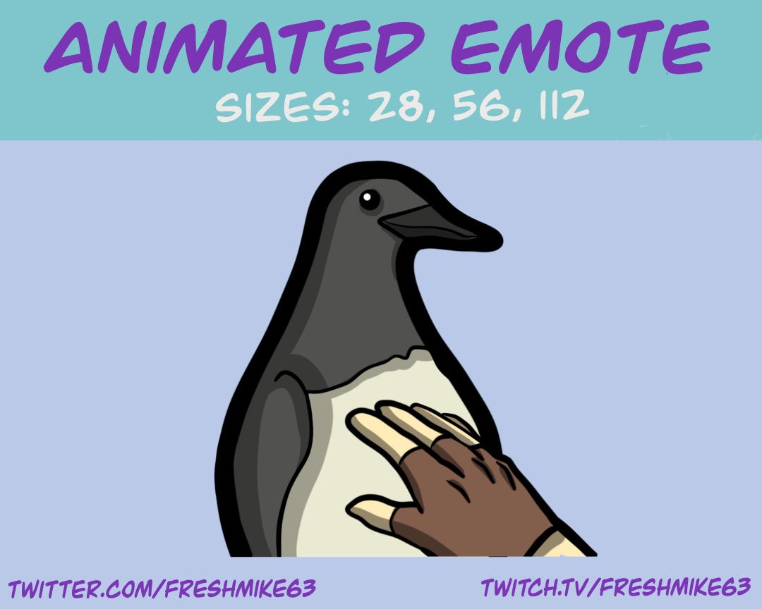 Animated Emotes | Penguin Emote | Funny Emotes | Emotes | Twitch Emote ...