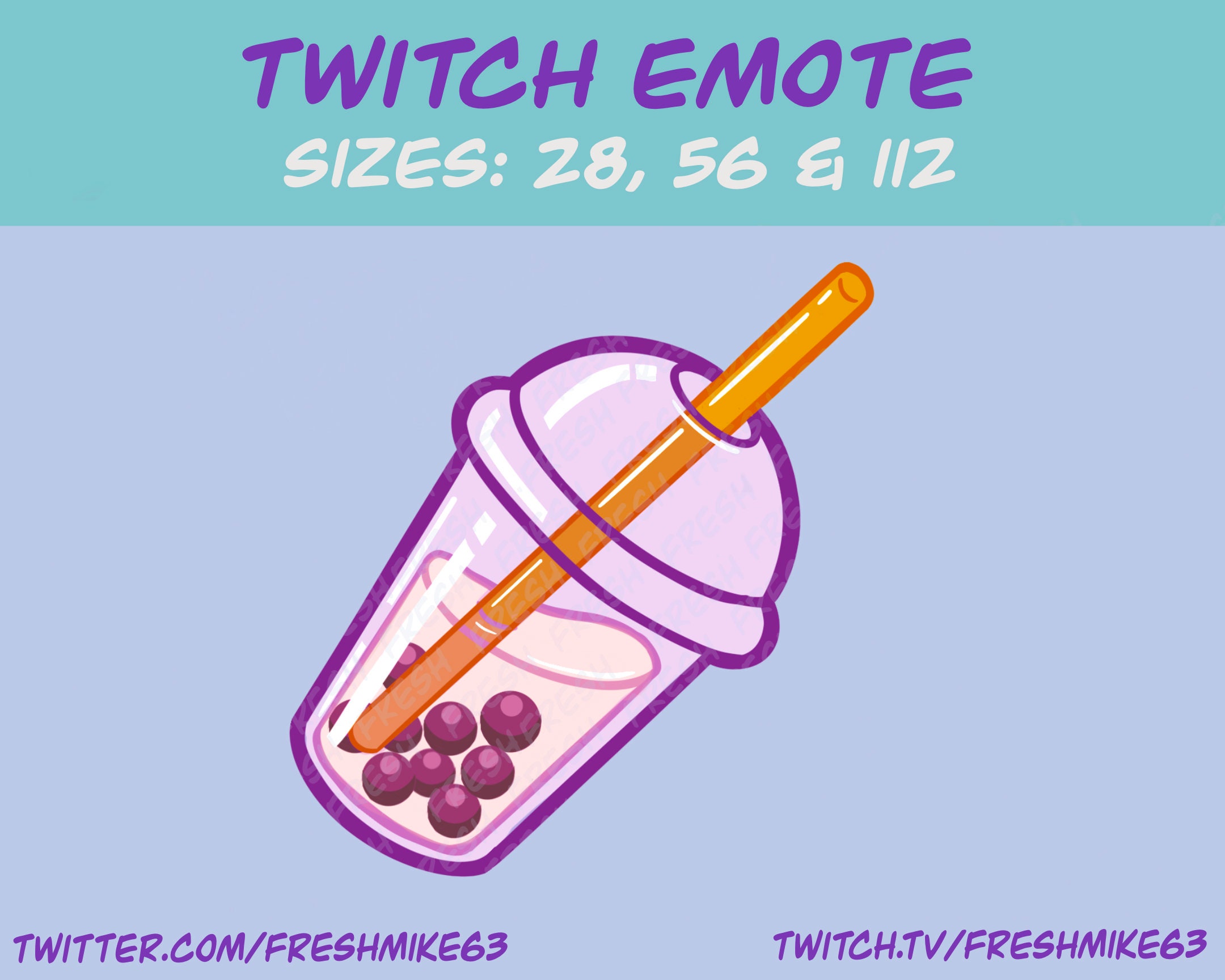 Bubble Tea Balls Emote | Twitch Emote | Youtube Emote | Discord Emote ...