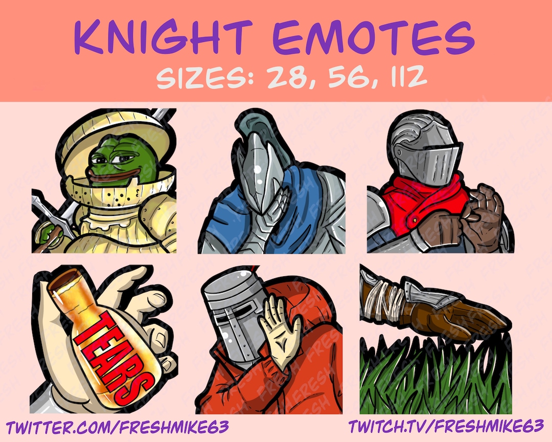 Soulsborn Emotes | Knight Emotes | Emotes | Twitch Emote | Youtube ...