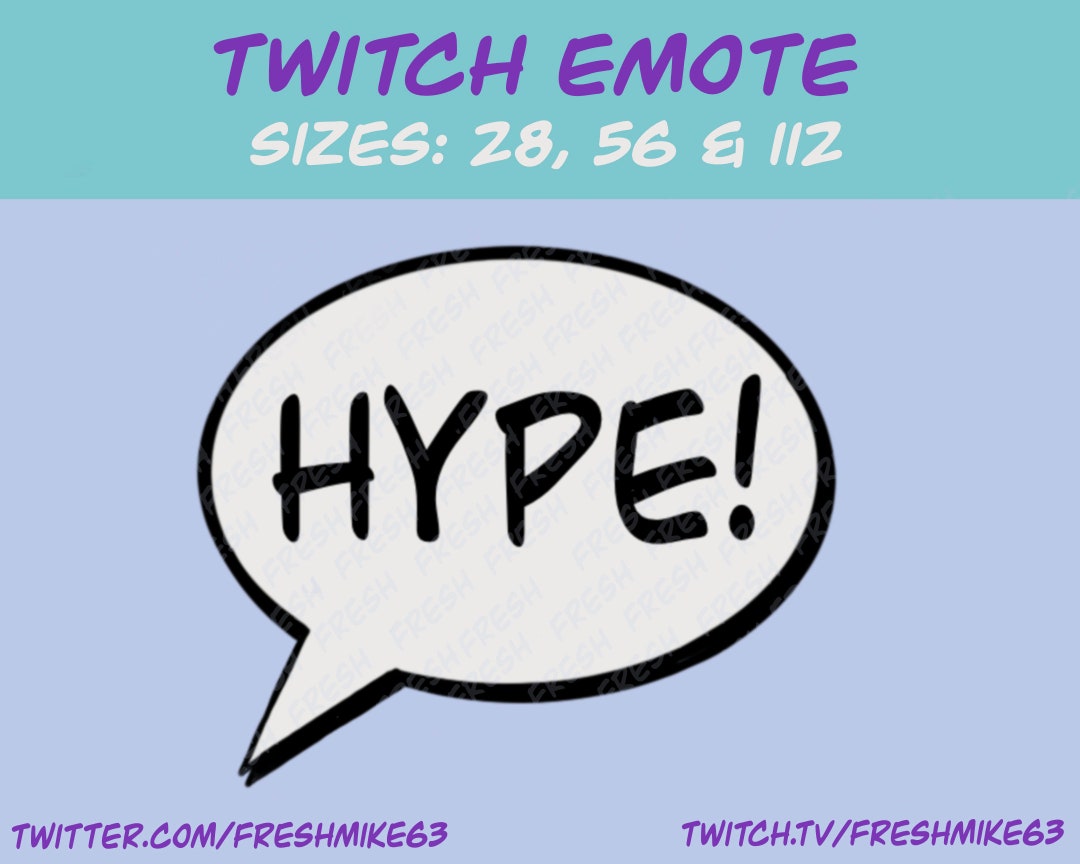 Hype Emote| Twitch Emote | Youtube Emote | Discord Emote | Community ...