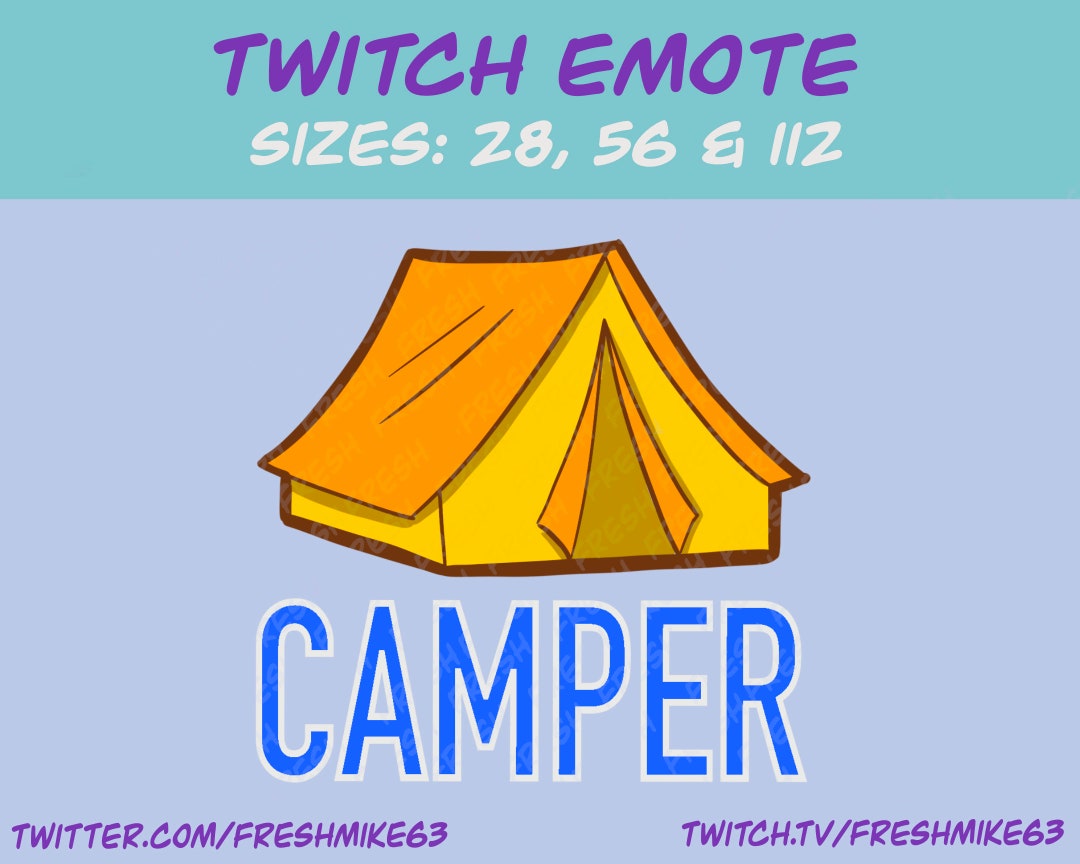Camper | Twitch Emote | Youtube Emote | Discord Emote | Community Emote ...