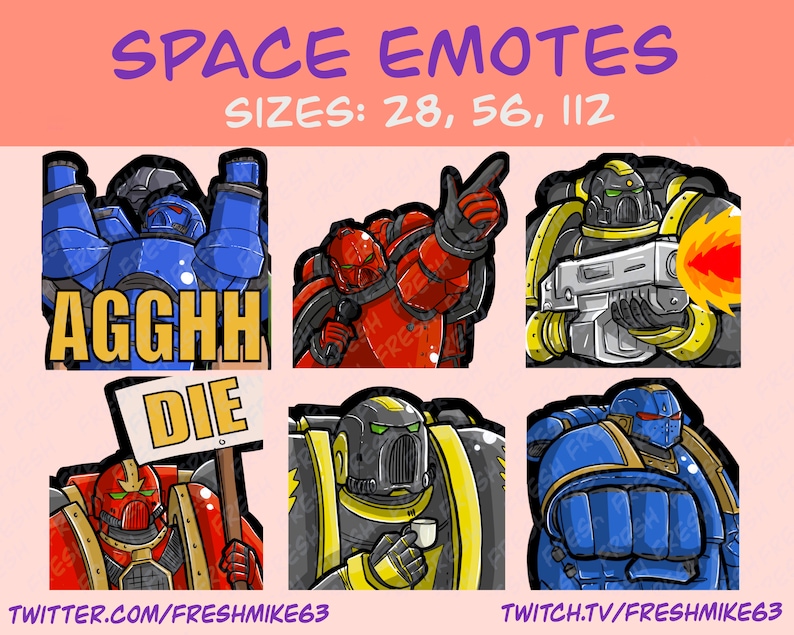 Space Emotes War Emotes Marine Emotes Twitch Emote Youtube Emote ...
