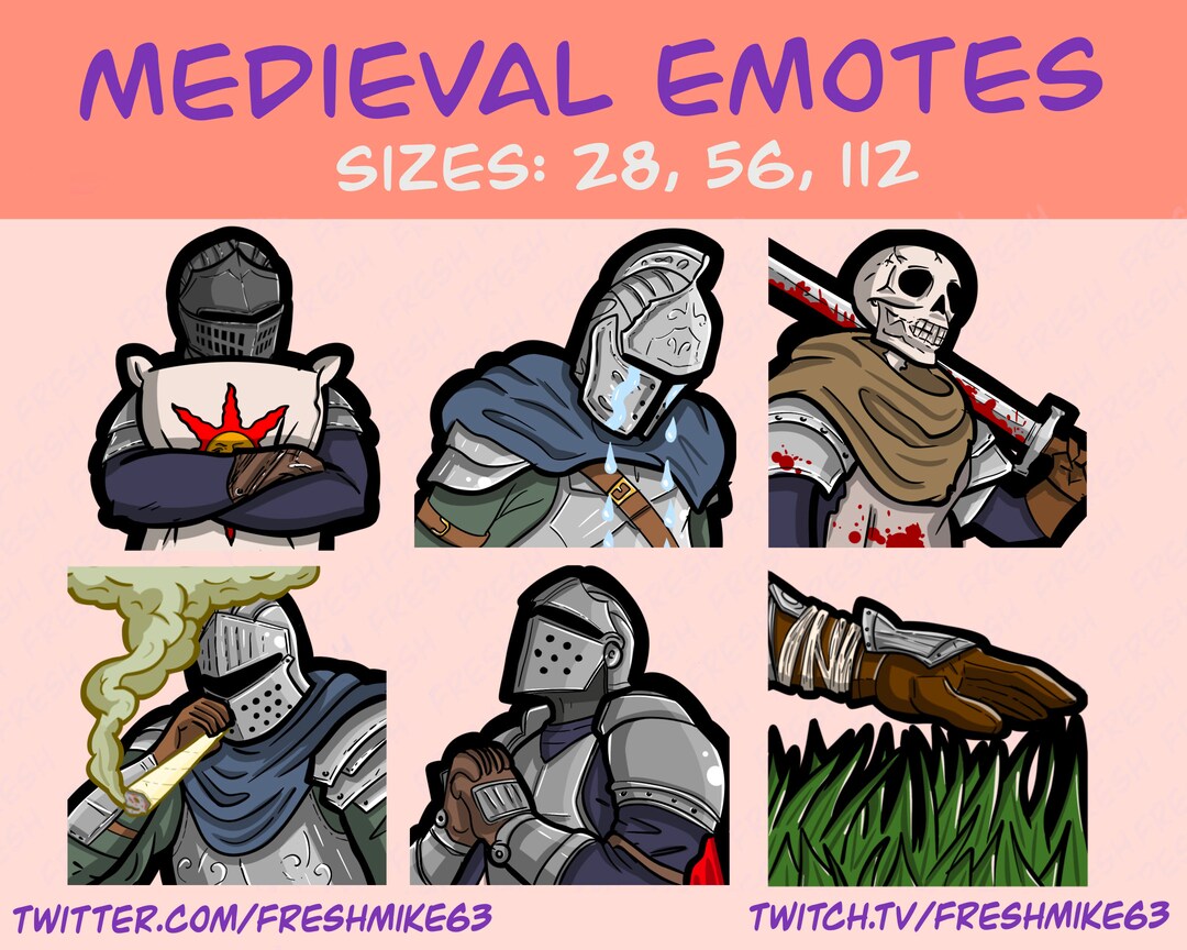 Medieval Emotes | Knight Emotes | Emotes | Twitch Emote | Youtube Emote ...