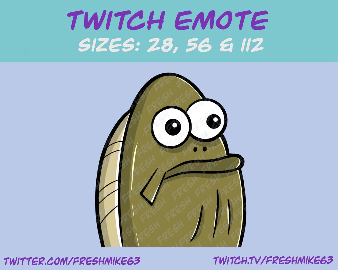 Funny Fish Emote| Twitch Emote | Youtube Emote | Discord Emote ...