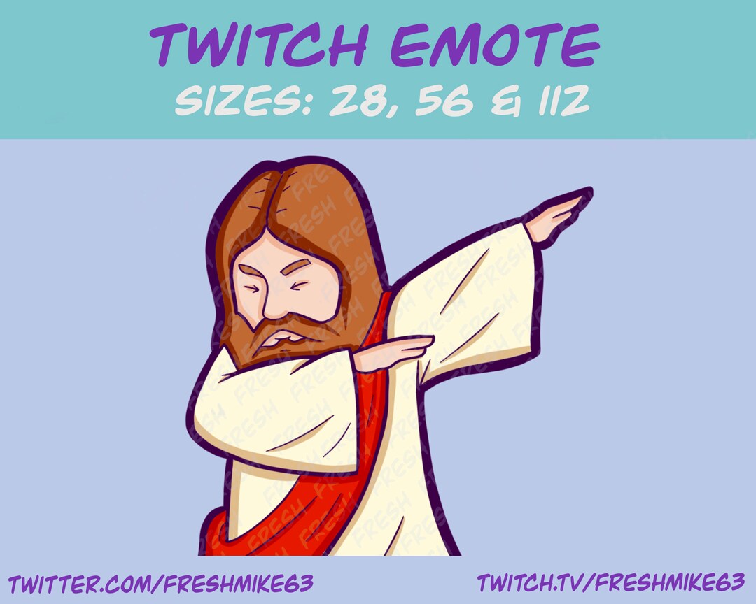 Twitch Emote| Jesus Dab Emote | for Twitch | Youtube | Discord ...