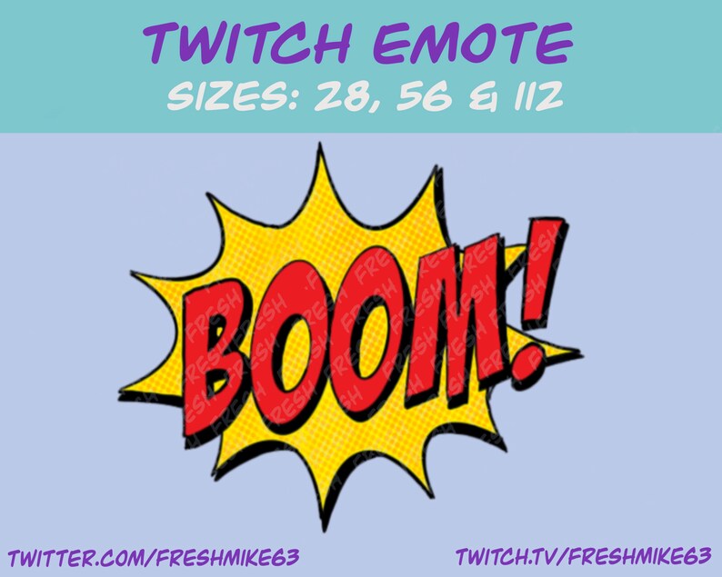 Boom Emote| Twitch Emote | Youtube Emote | Discord Emote | Community ...