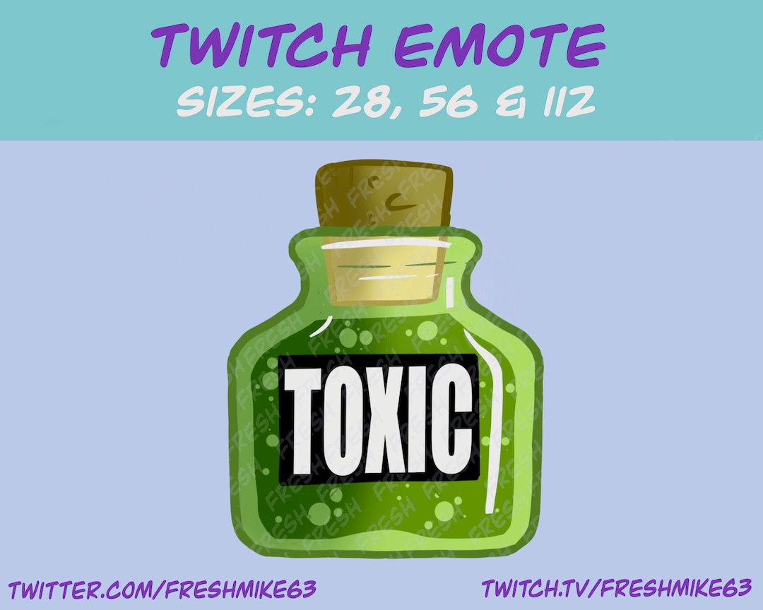 Toxic Vial Emote Twitch Emote Youtube Emote Discord Emote Community ...