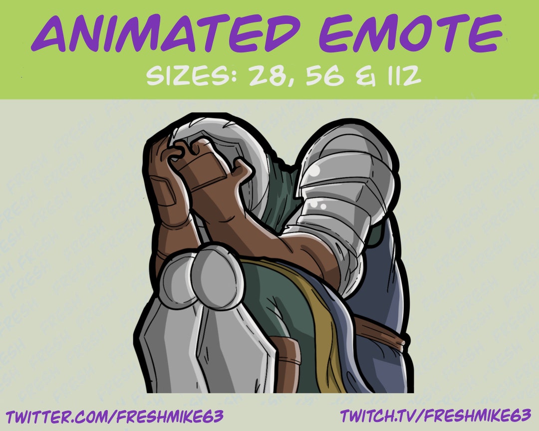 Animated Soulsborn Emotes | Crying Knight Emote | Knight Emotes ...